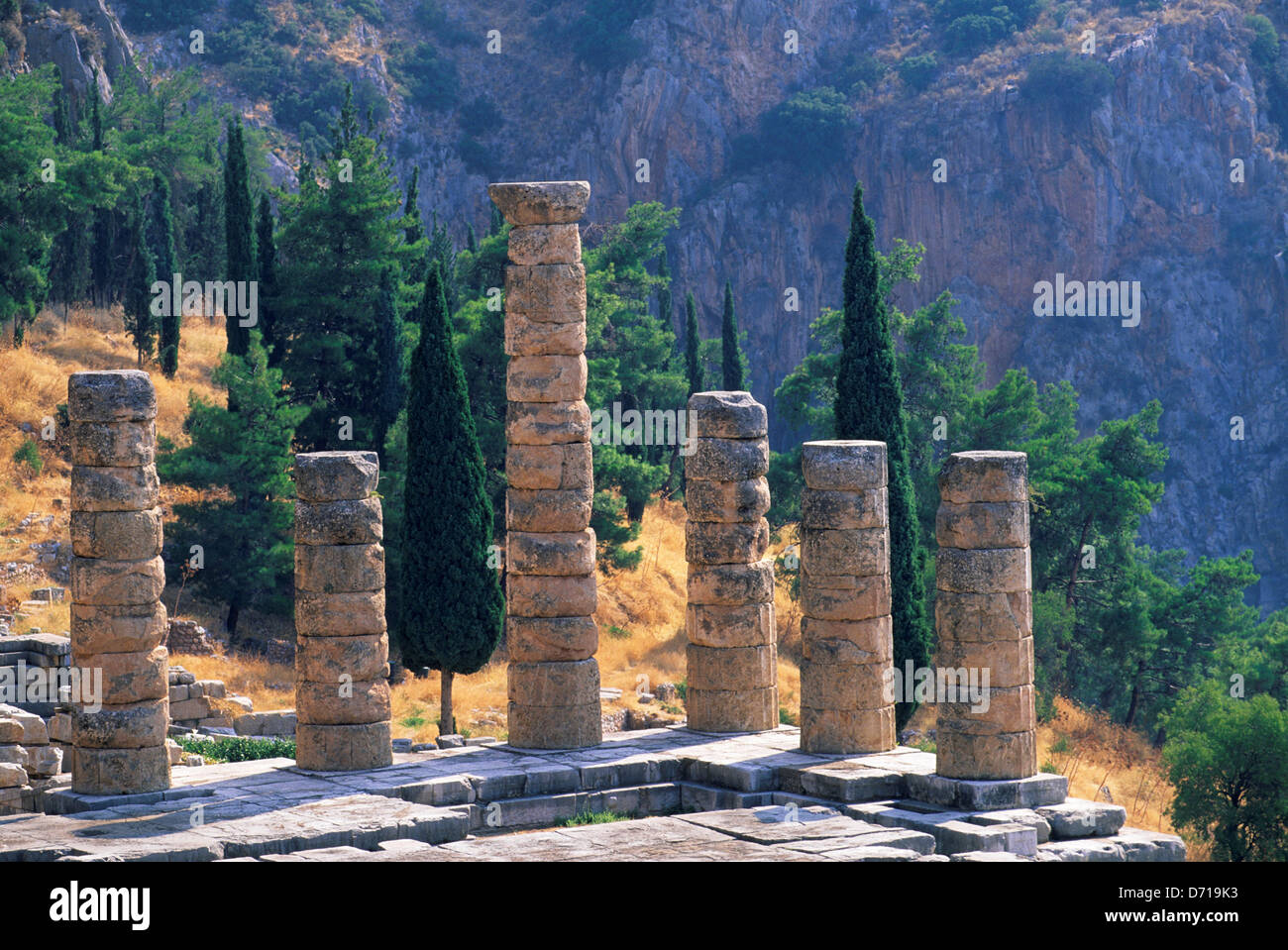 Historic delphi temple hi-res stock photography and images - Alamy