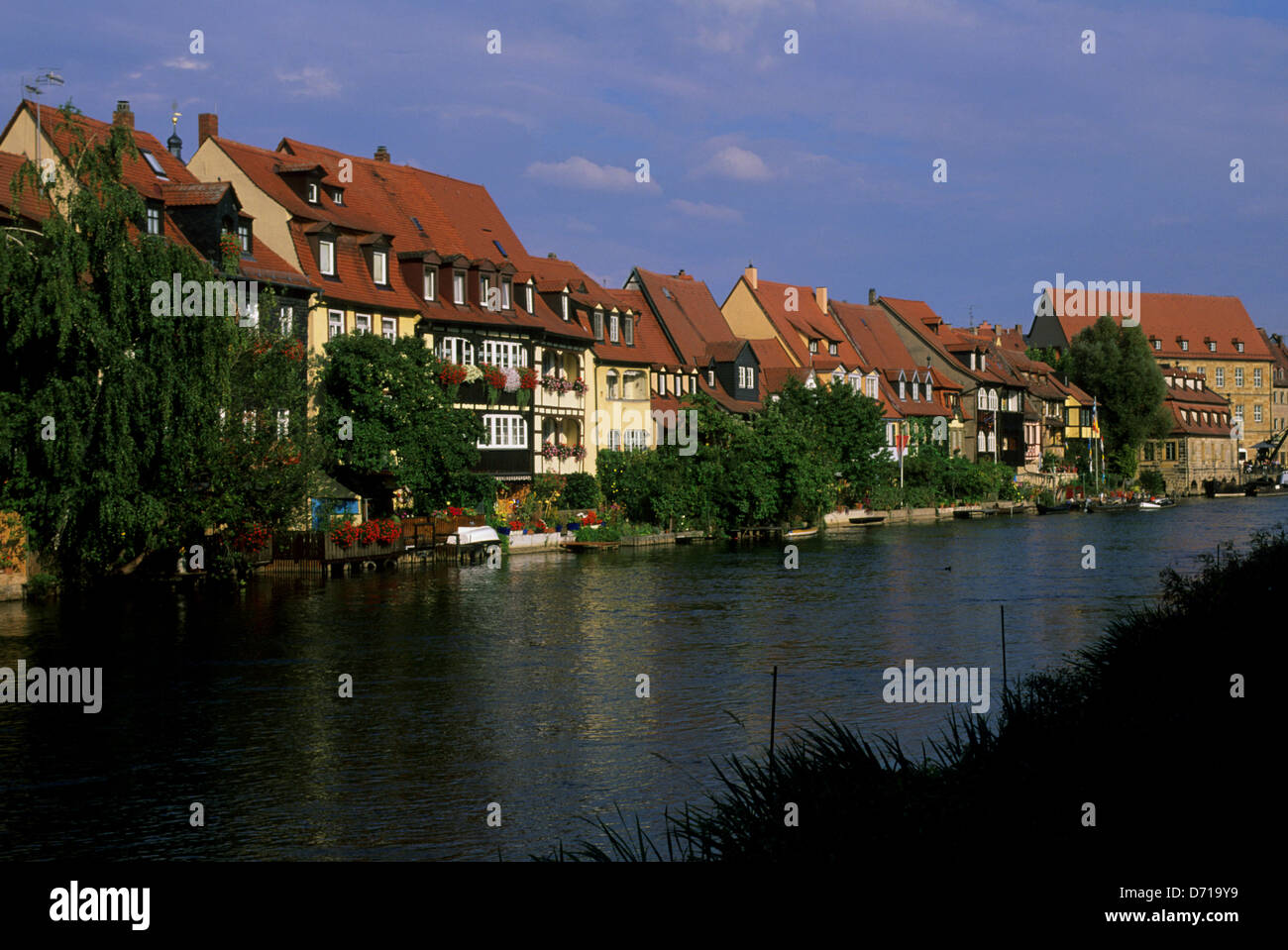 Germany, Bamberg, Regnitz River, View Of Little Venice Stock Photo - Alamy