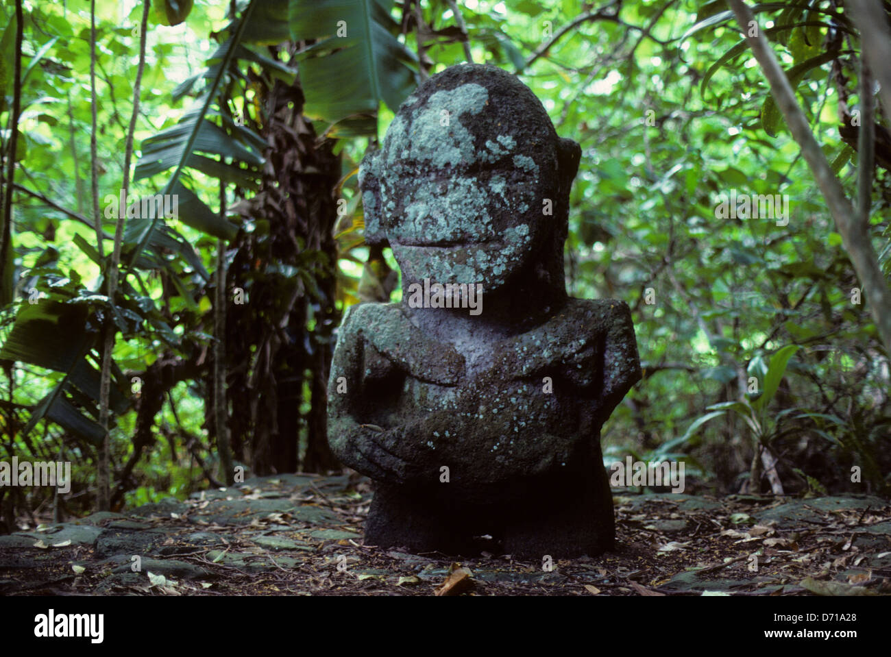 French Polynesia, Austral Island, Raivavae Island, Figure Of Female ...