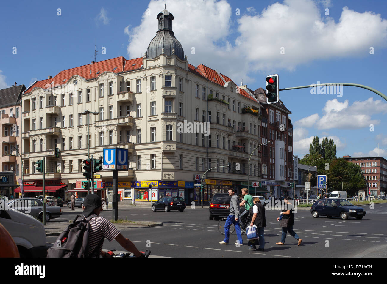 Berlin, Germany, a renovated corner house in the Muellerstrasse Stock ...
