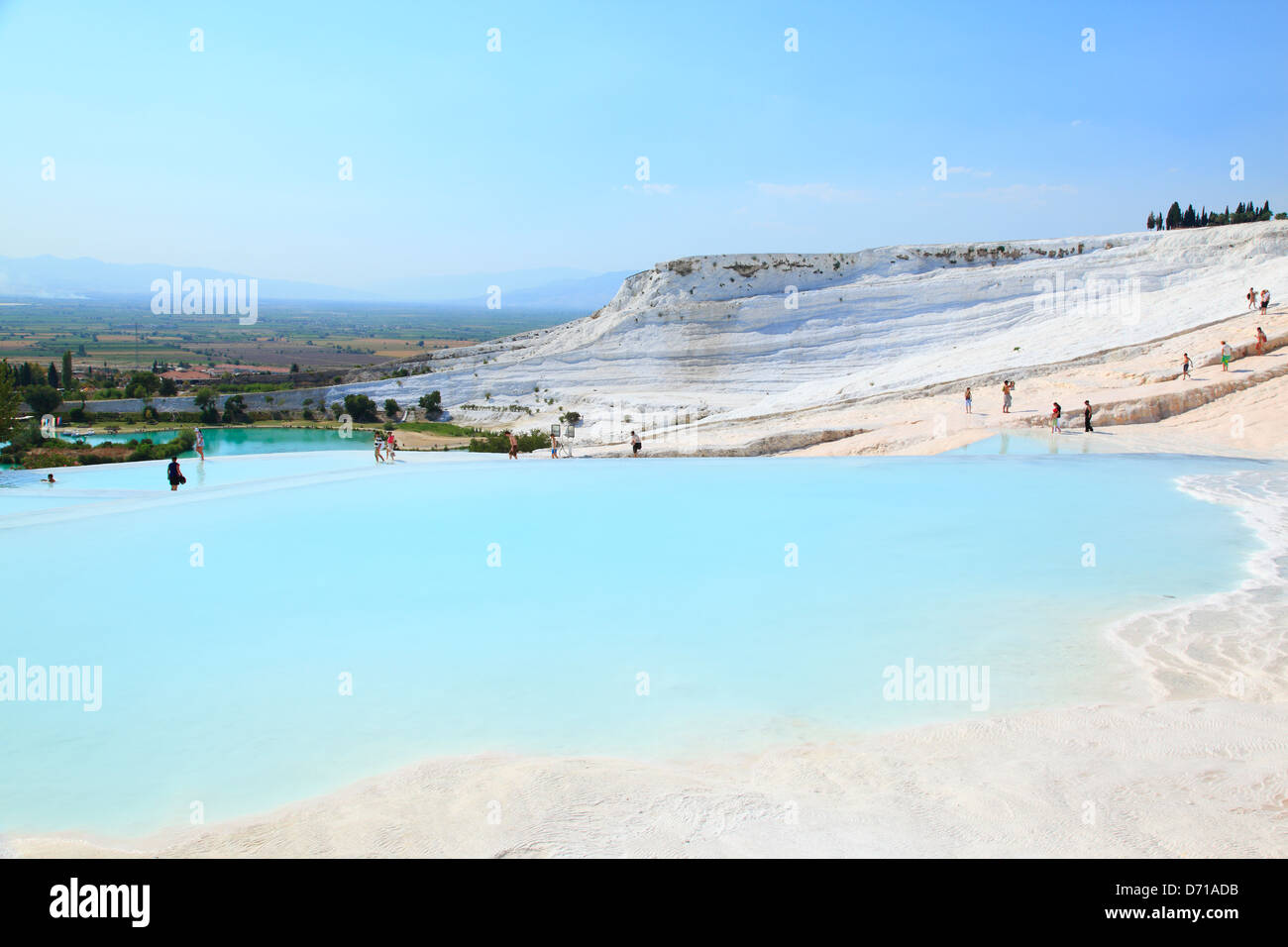 Travertine Terraces of Pamukkale, Denizli, Turkey Stock Photo - Alamy