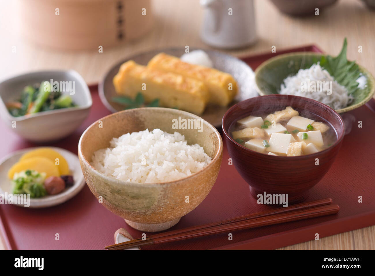 Traditional Japanese Breakfast Stock Photo - Alamy