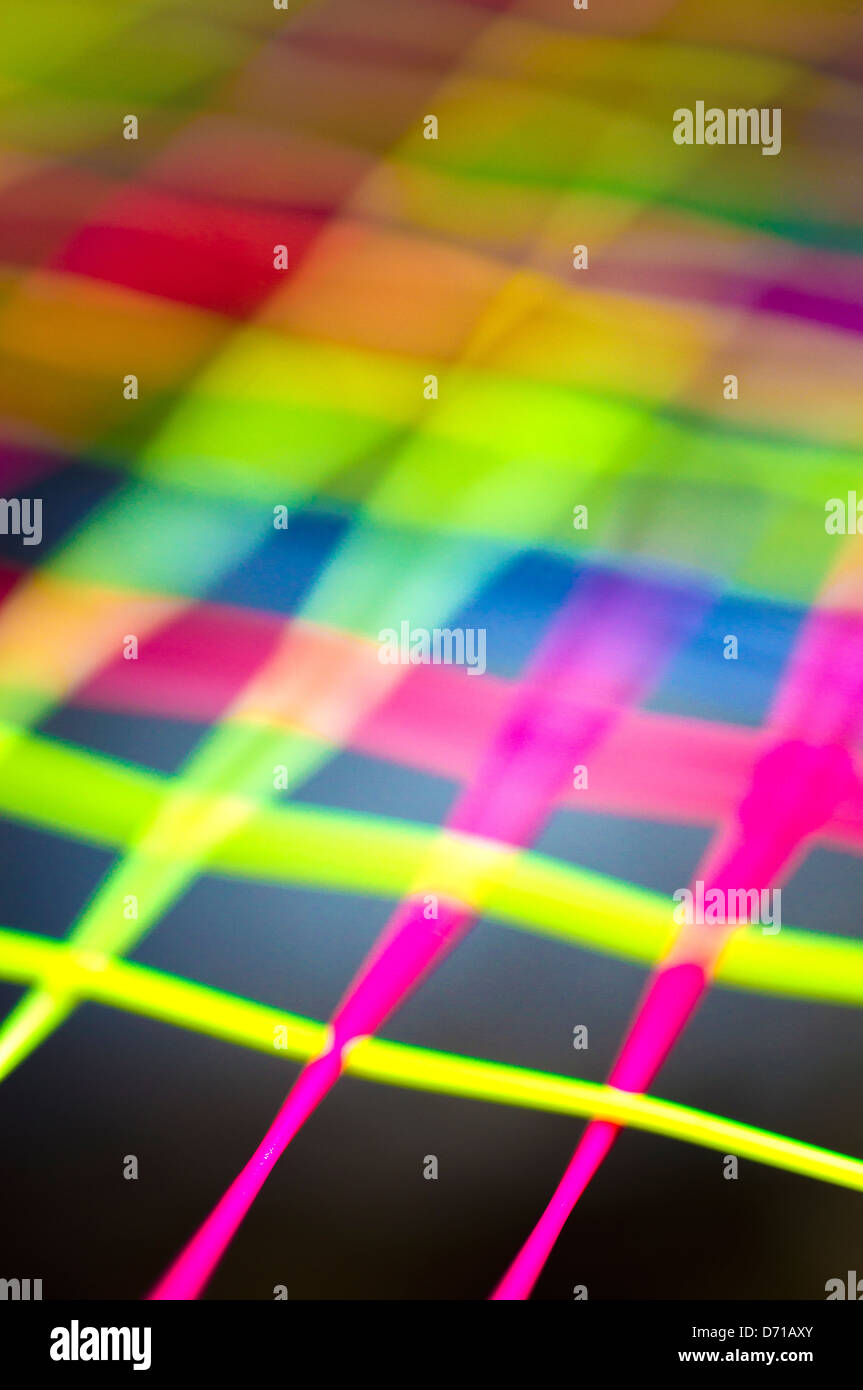 Diagonal rainbow strings Stock Photo - Alamy