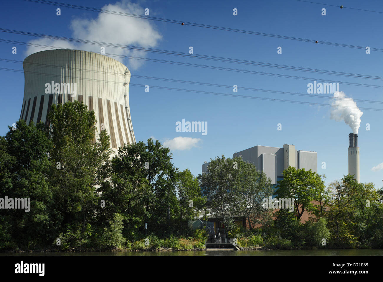 Berlin, Germany, Reuter power plant on the River Spree in Berlin Stock ...