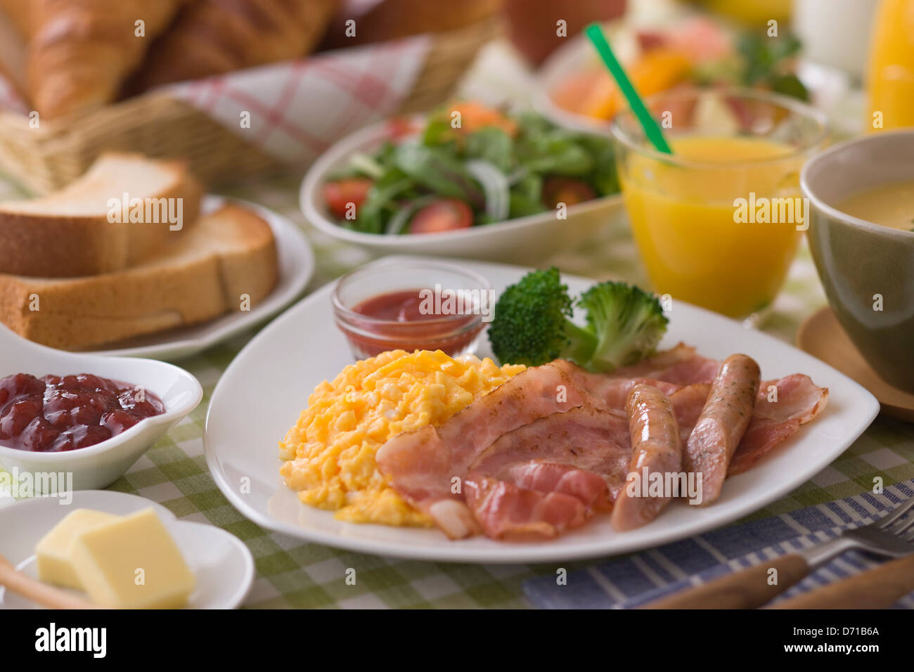 American breakfast hi-res stock photography and images - Alamy