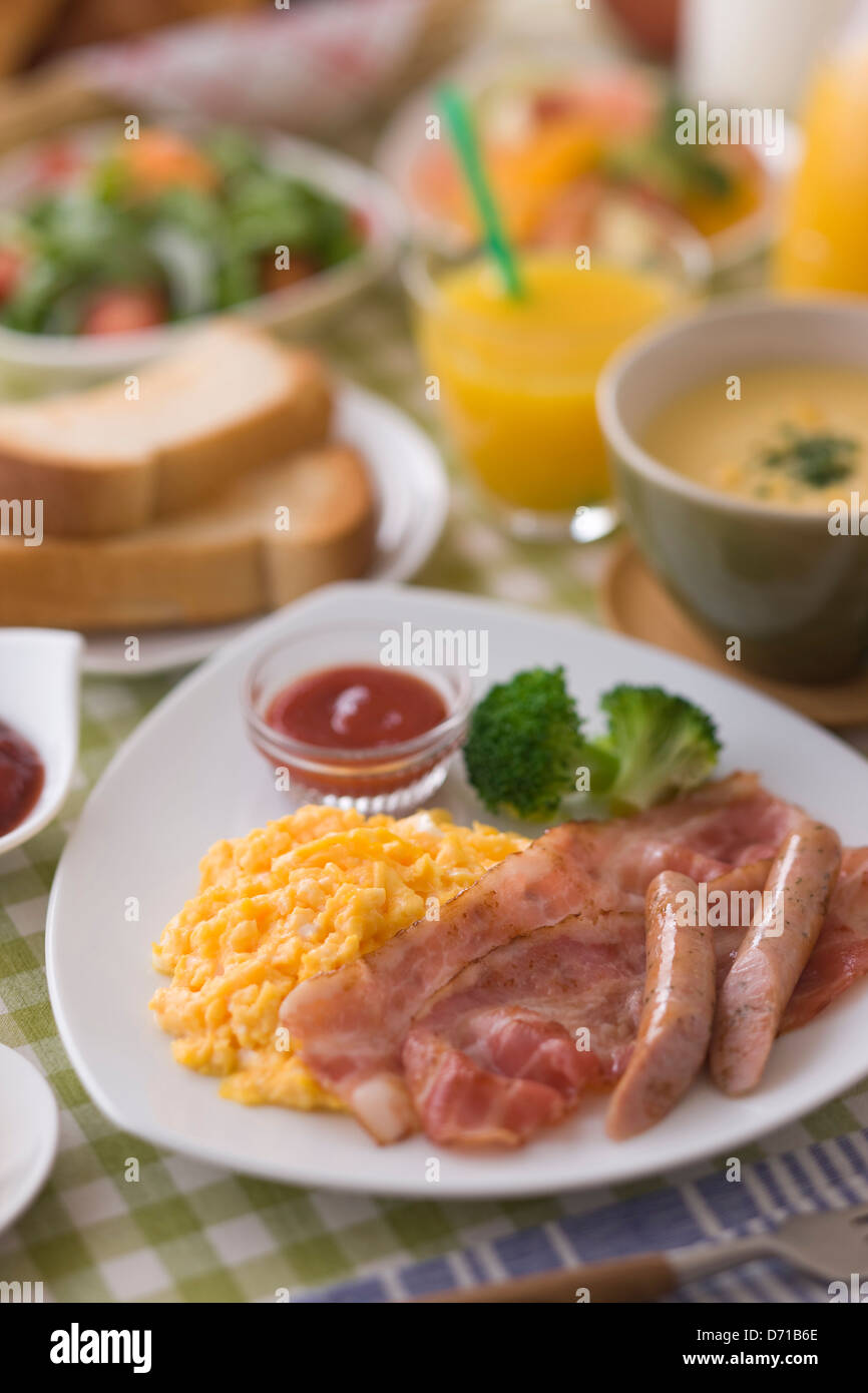 American breakfast hi-res stock photography and images - Alamy