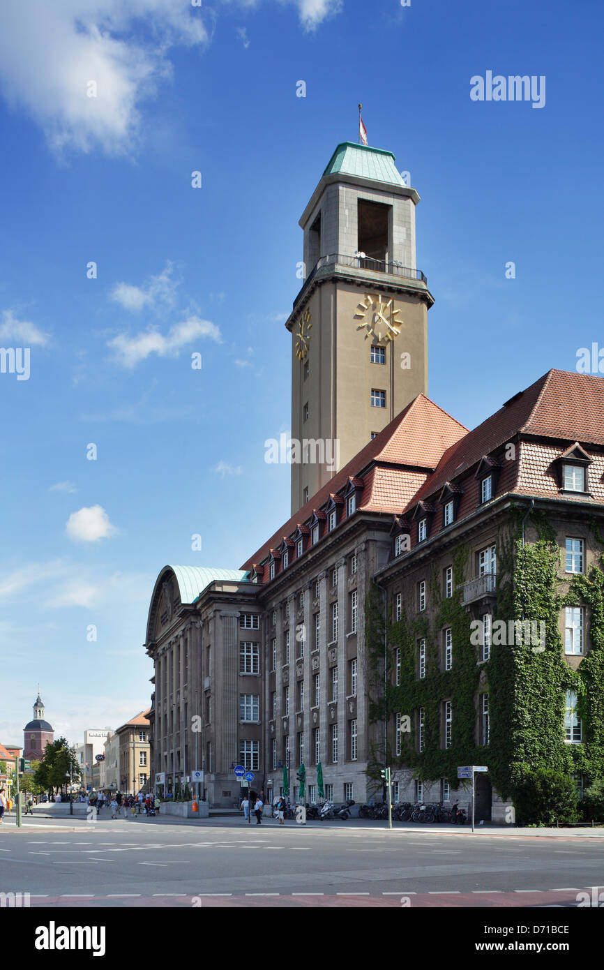 Berlin, Germany, the Rathaus Spandau on the Old Town Square in Berlin ...