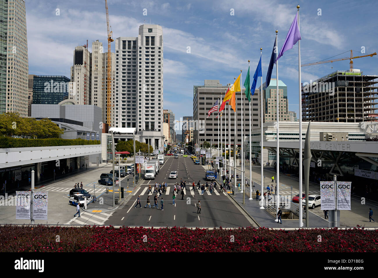 howard street moscone center san francisco Stock Photo - Alamy