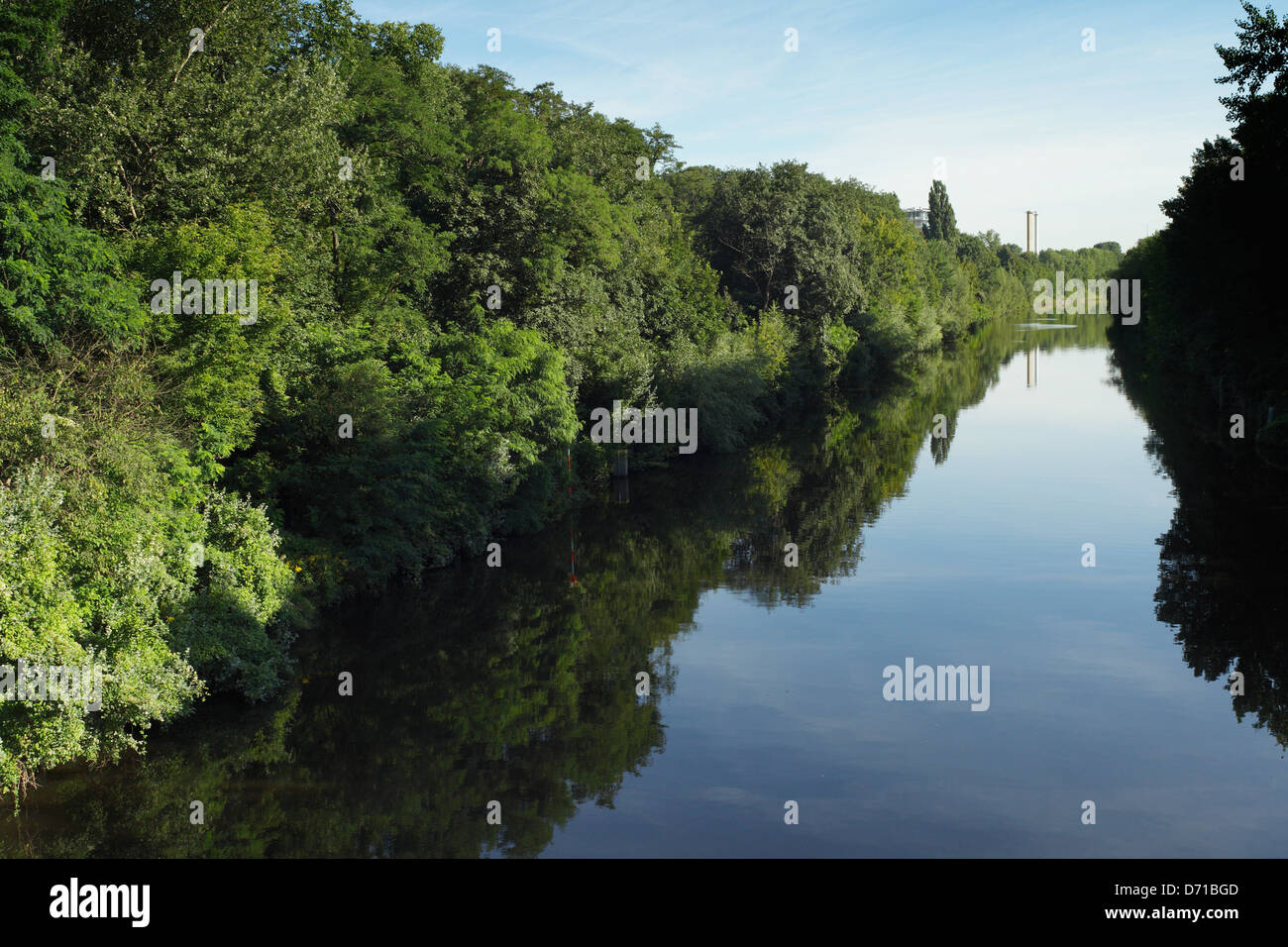 Berlin, Germany, the Teltow Canal in Berlin light field Stock Photo - Alamy