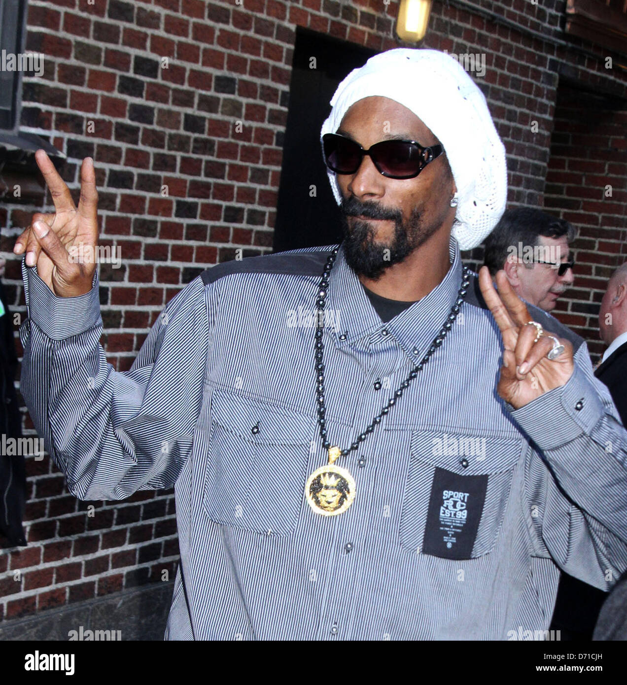 New York, USA. 25th April, 2013. Rapper SNOOP LION at his appearance on ...