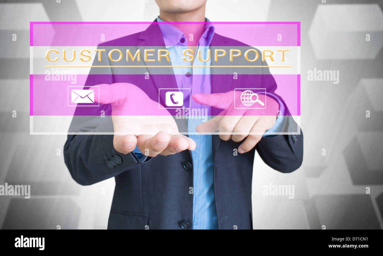 Customer Support ,Background For Business Concept And Ideas Stock Photo ...