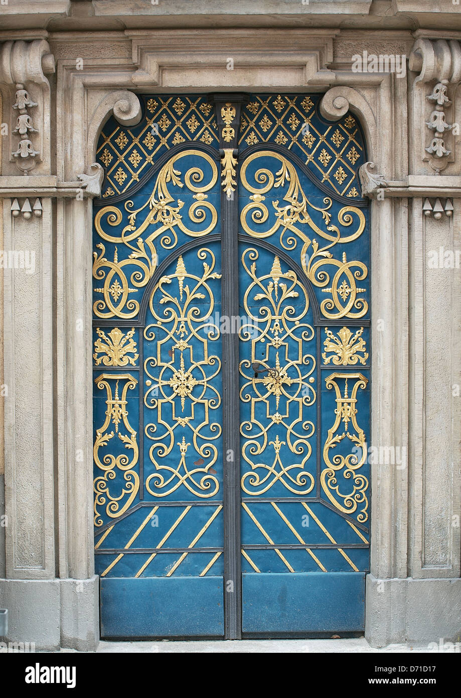 Baroque gate historical Stock Photo - Alamy