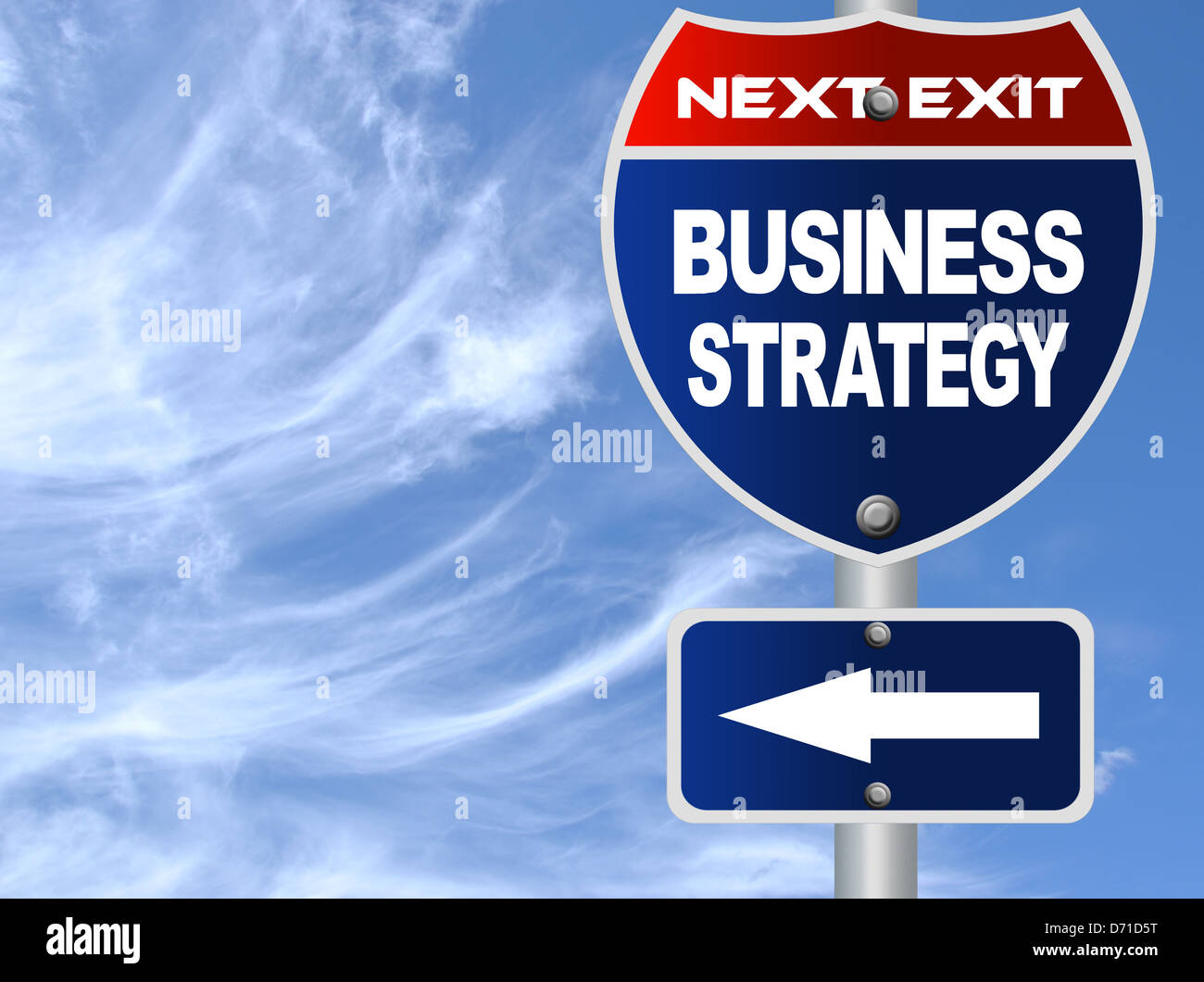 Business strategy road sign Stock Photo - Alamy