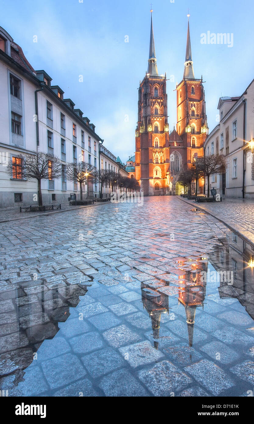 Wroclaw poland island towers hi-res stock photography and images - Alamy