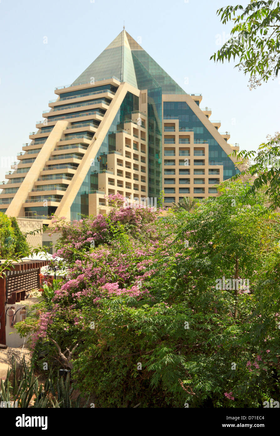 Pyramid Shaped Hotel Complex at the Wafi Shopping Mall, Dubai, United ...