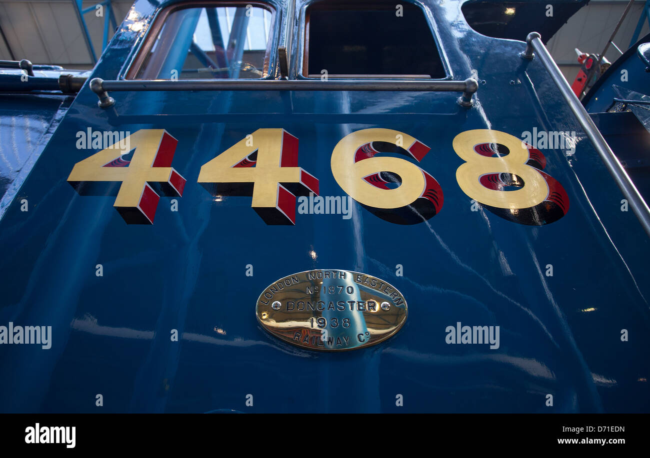 Steam locomotive number plate hi-res stock photography and images - Alamy