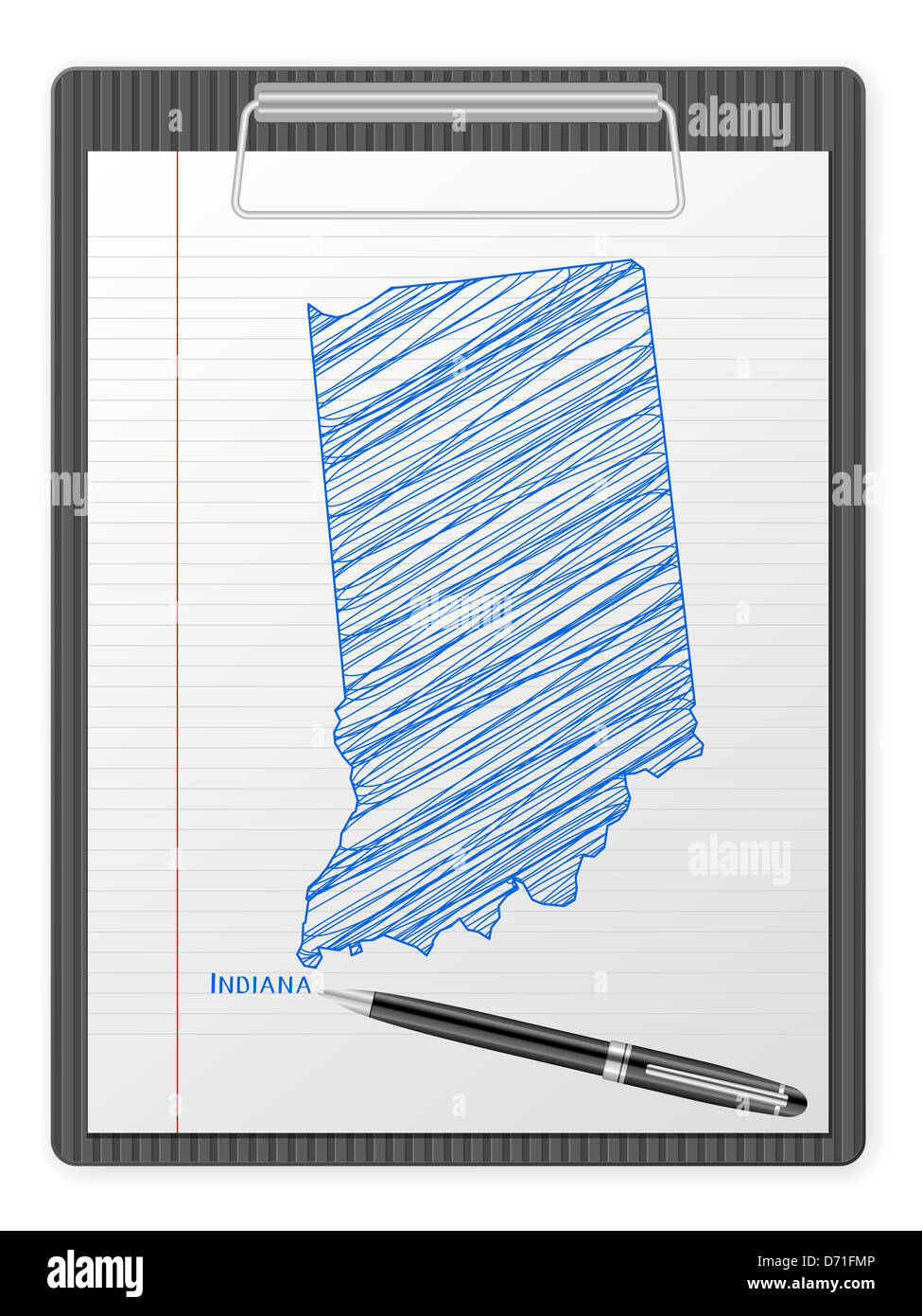Map Of Indiana State High Resolution Stock Photography and Images - Alamy