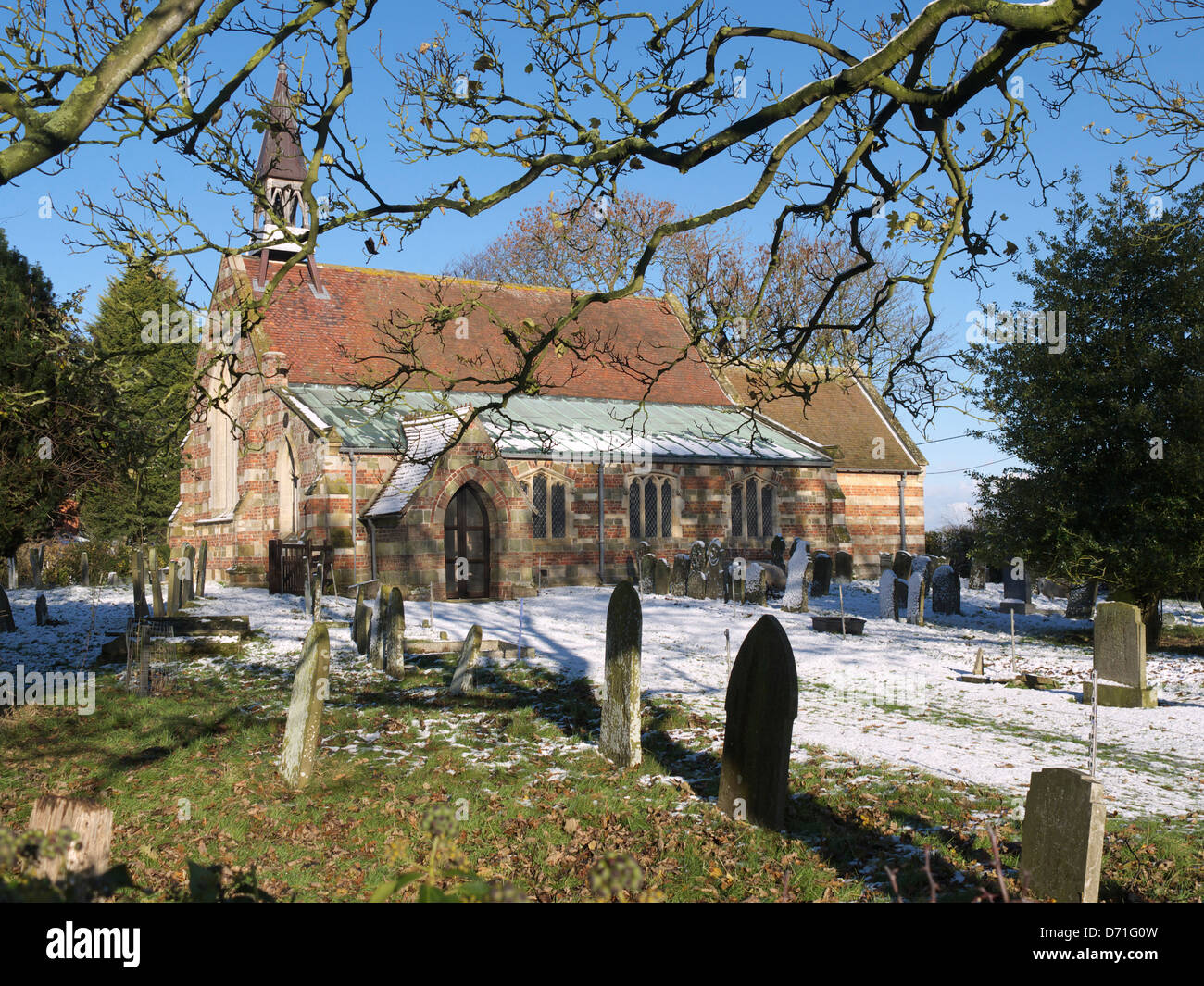 Strubby church,Lincolnshire, January 2011 Stock Photo - Alamy