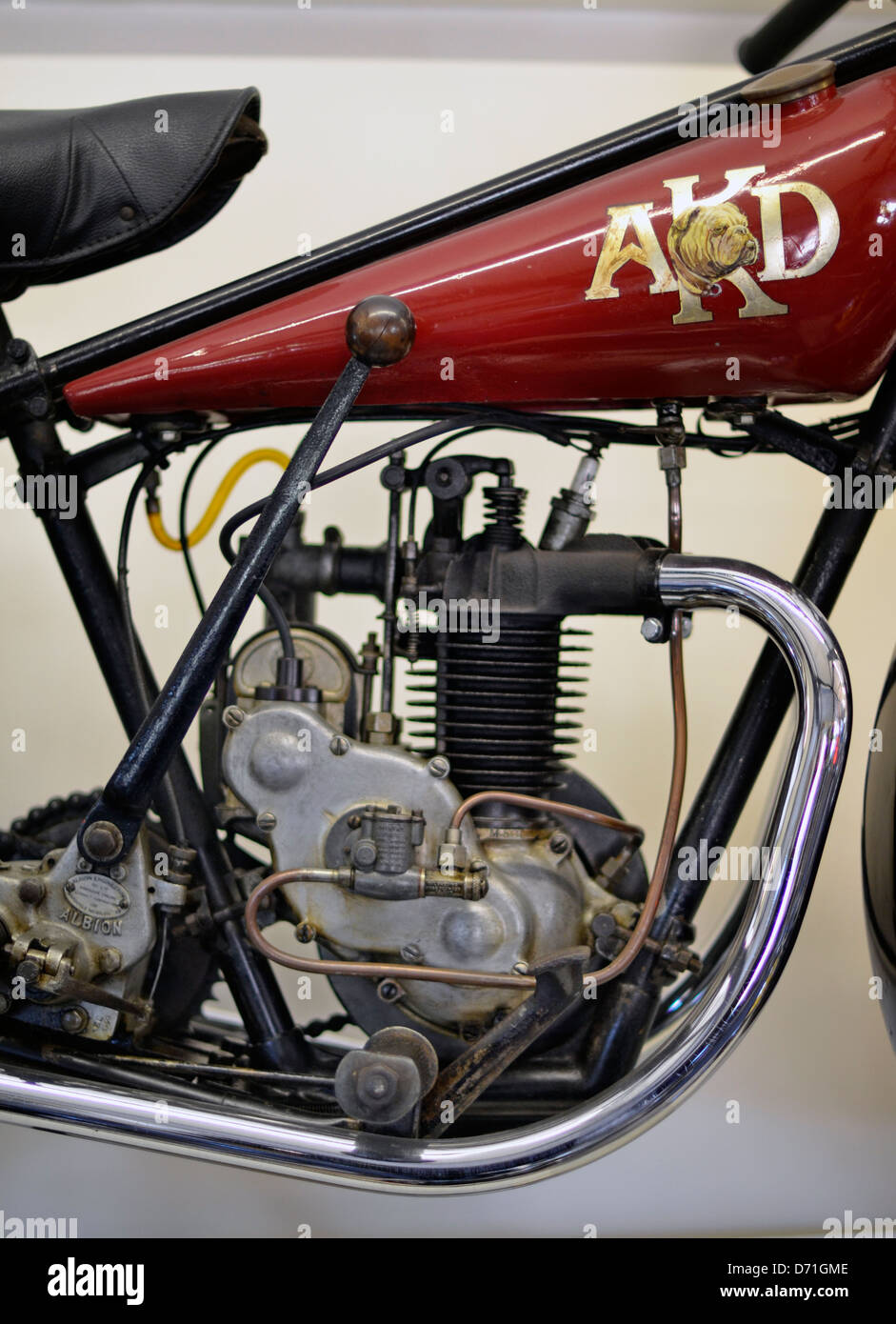 1928 akd single cylinder 174 cc motorcycle Stock Photo - Alamy
