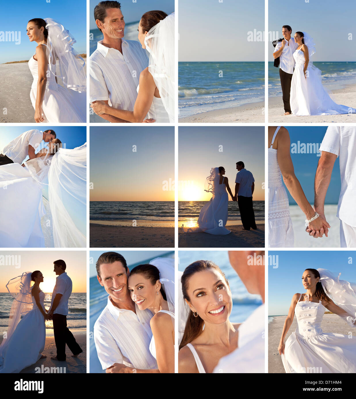 Couple getting marriage beach hi-res stock photography and images - Alamy