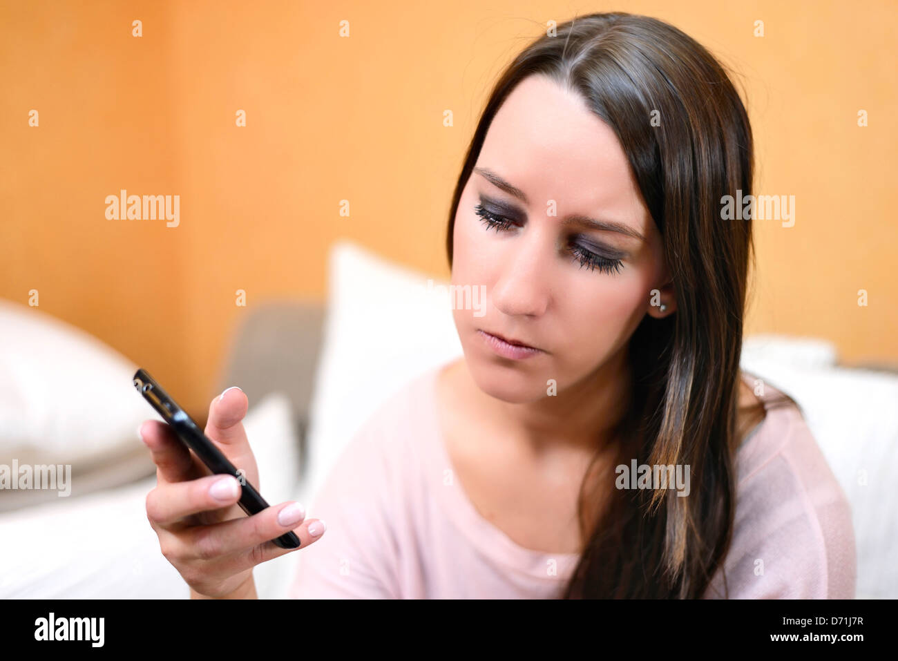 Young sad woman hi-res stock photography and images - Alamy