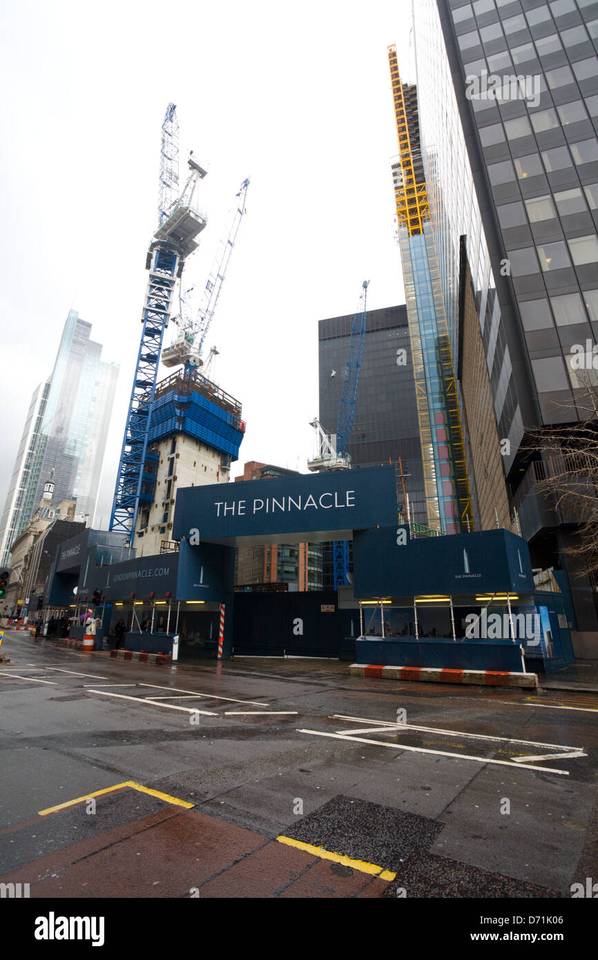 Building site of The pinnacle skyscraper, London Stock Photo - Alamy