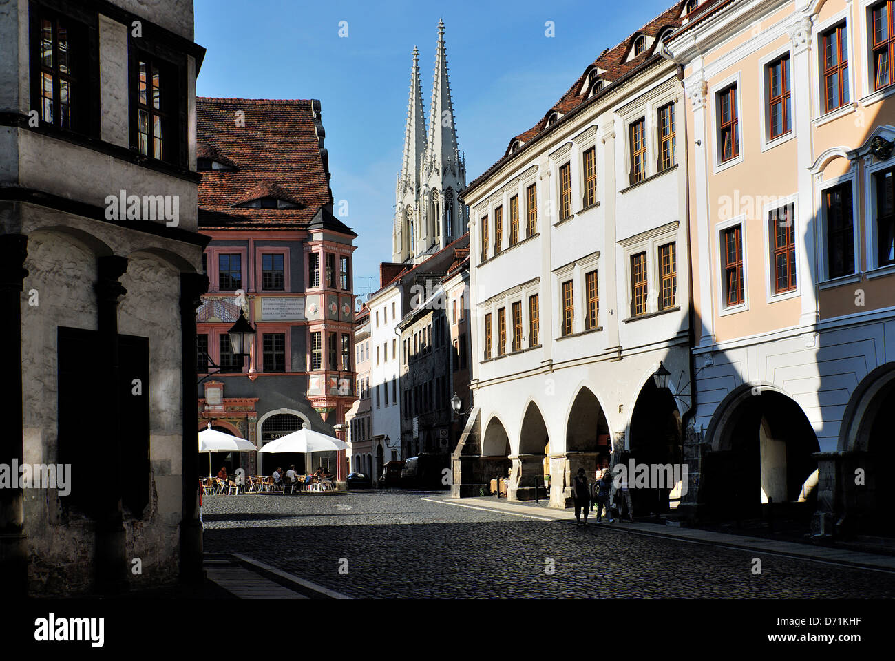 Gerlitz, Zgorzelec, architecture, old, town, europe, germany Stock ...