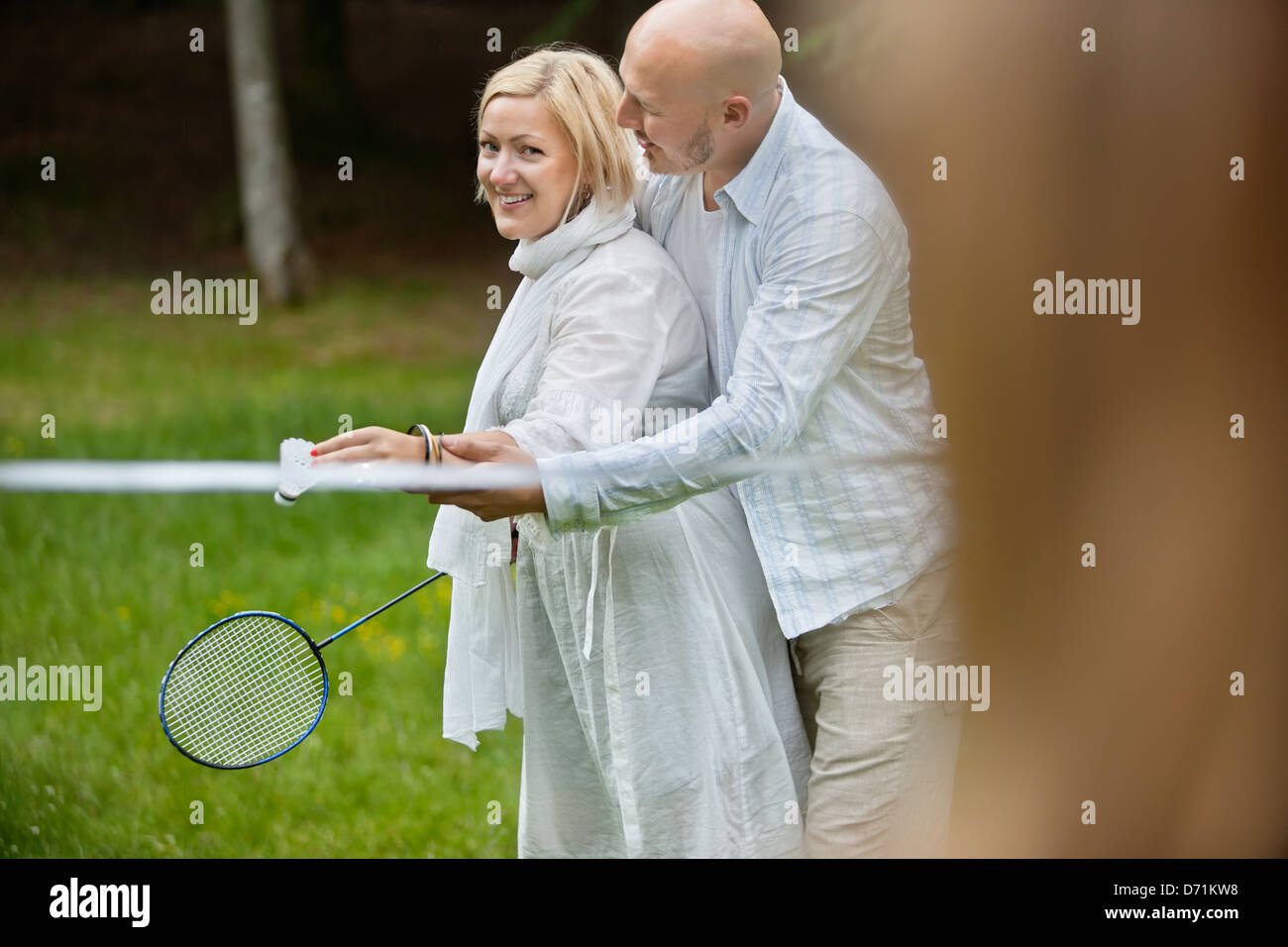 Couple man bald woman play hi-res stock photography and images - Alamy
