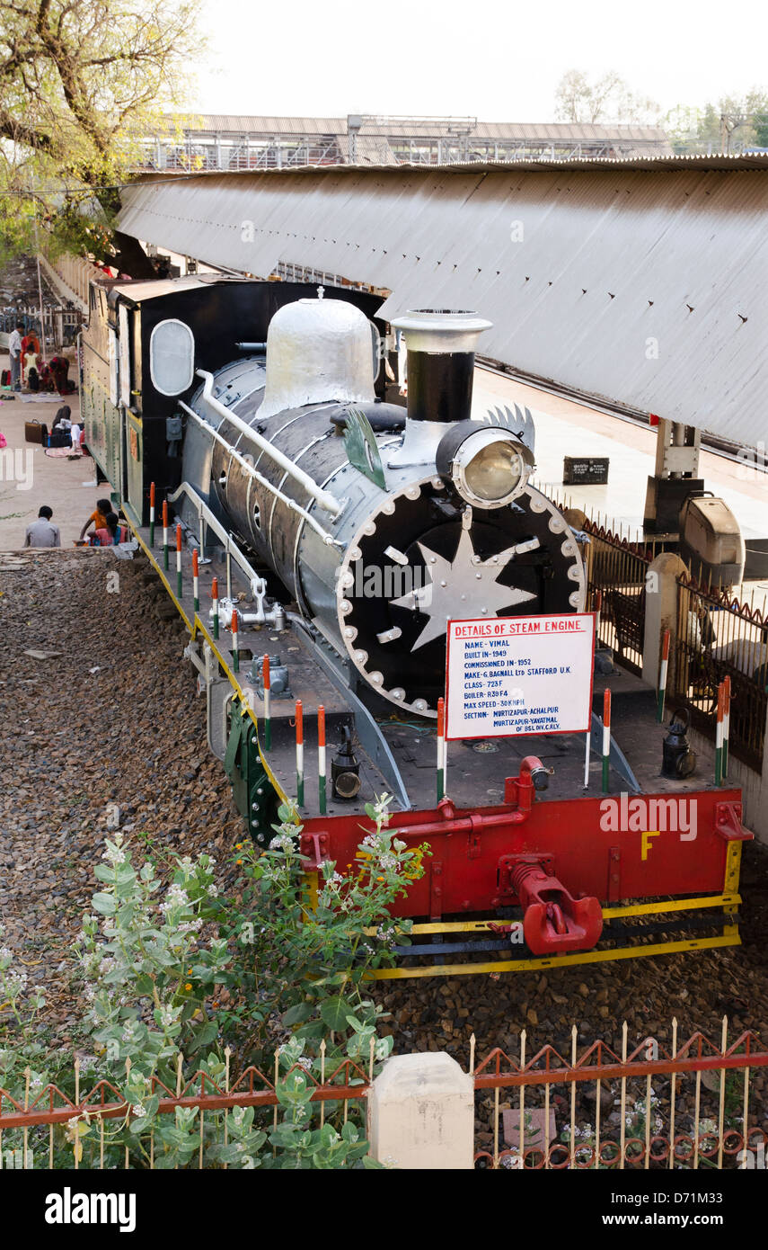 steam locomotive,vimal,g.bagnall ltd,class 723F,exhibit,katni junction ...