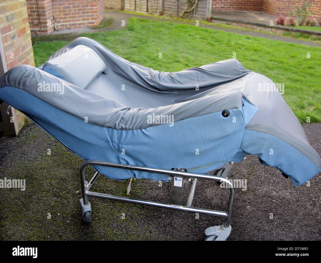 An Airtec specialised adapted wheelchair for a disabled person Stock ...