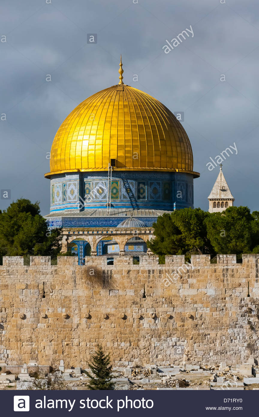 Eastern Wall Of The Temple Mount Stock Photos & Eastern Wall Of The ...