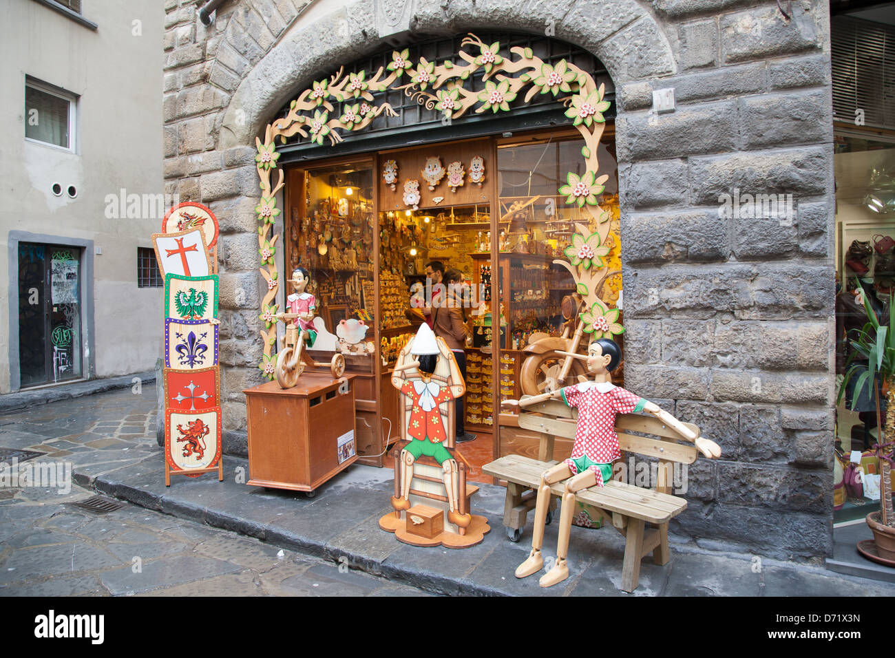 Bartolucci Wooden Toy Shop in Florence, Italy Stock Photo - Alamy