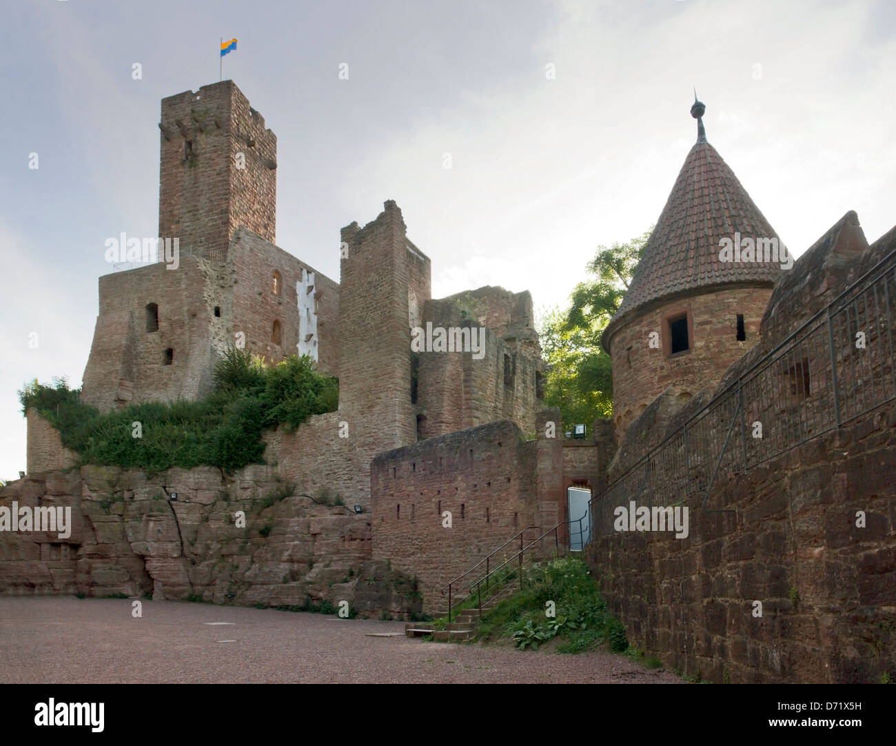 Wertheim Castle in Southern Germany at evening time Stock Photo - Alamy