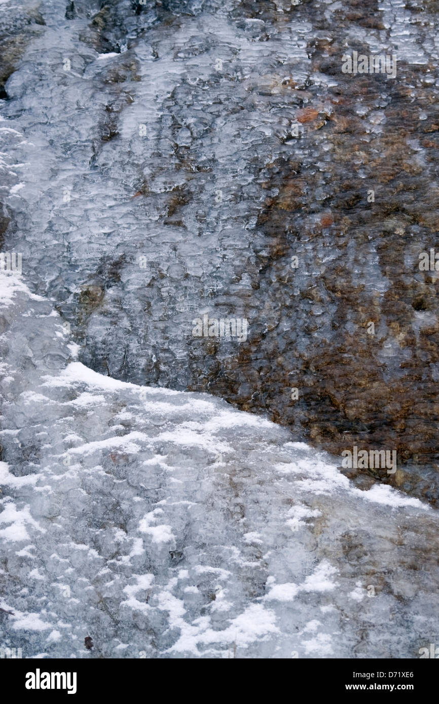full frame abstract ice detail on stone surface Stock Photo - Alamy