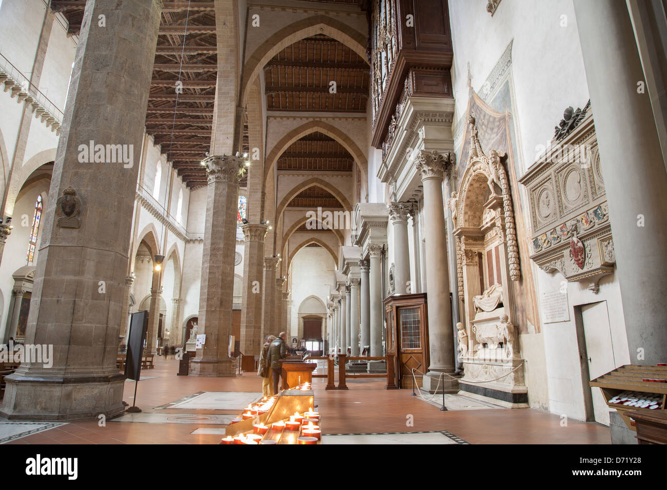 Santa Croce Church, Florence; Italy Stock Photo - Alamy