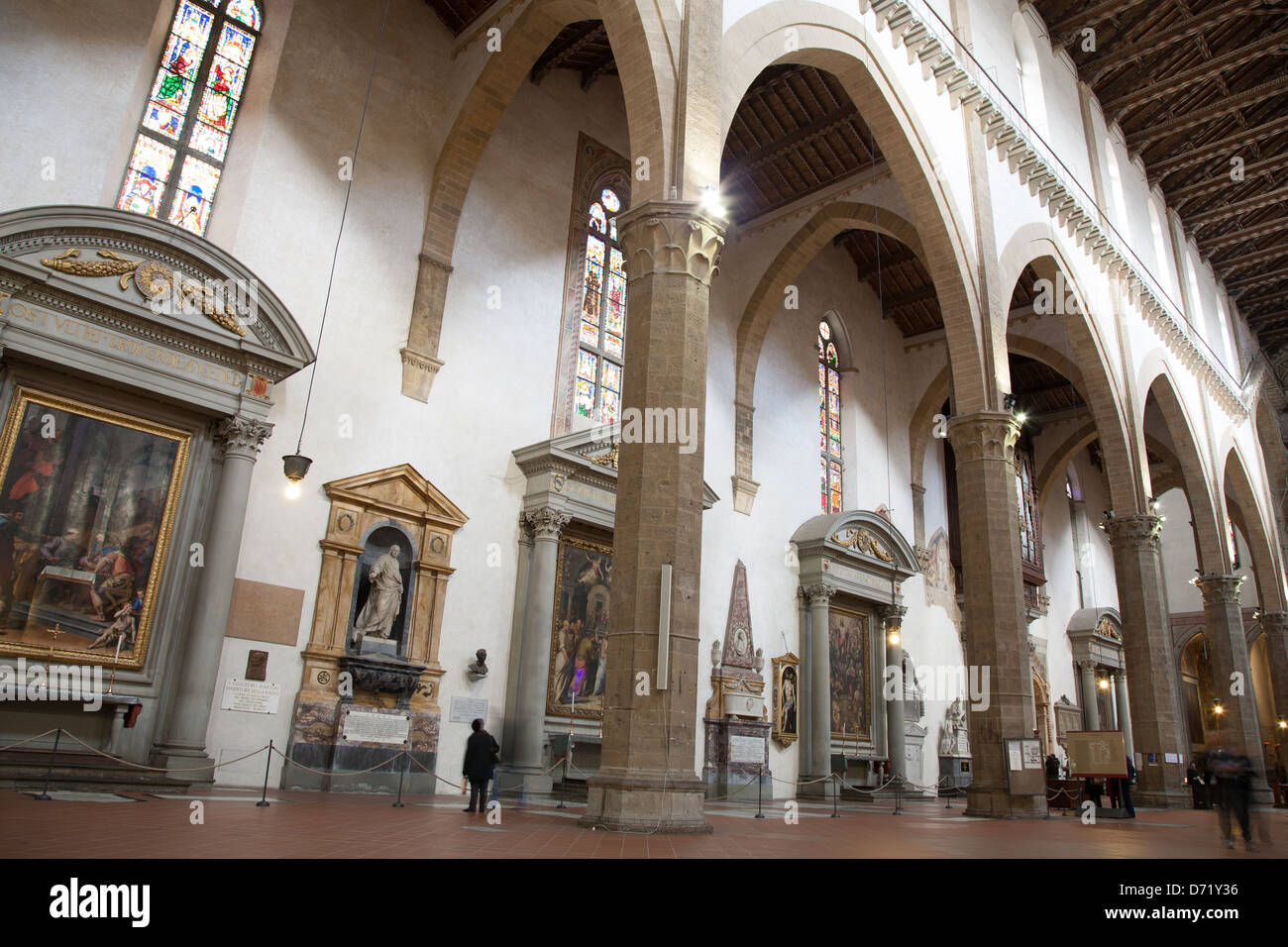 Santa Croce Church, Florence; Italy Stock Photo - Alamy