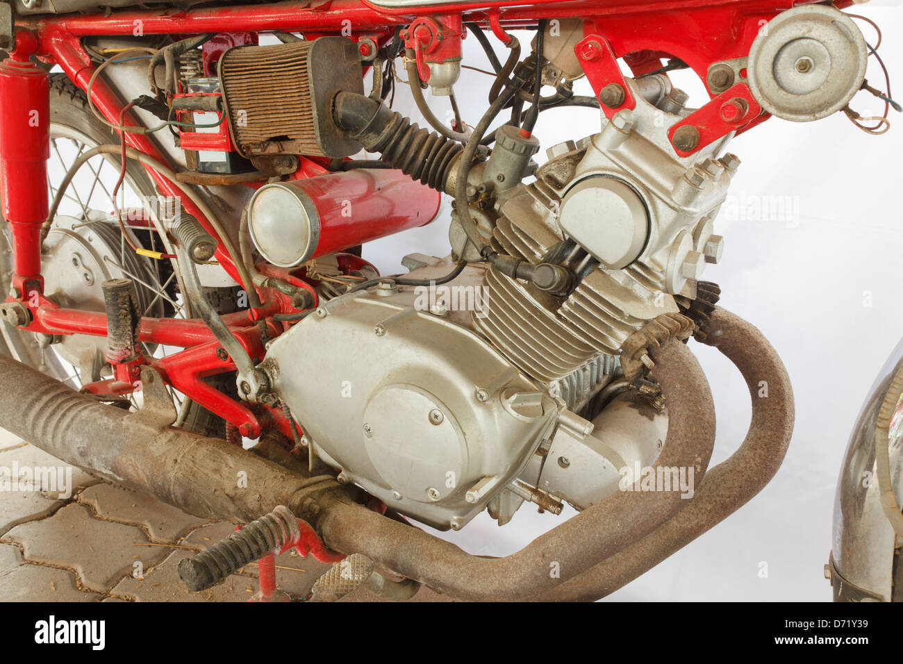 Detail of motorcycle engine Stock Photo - Alamy