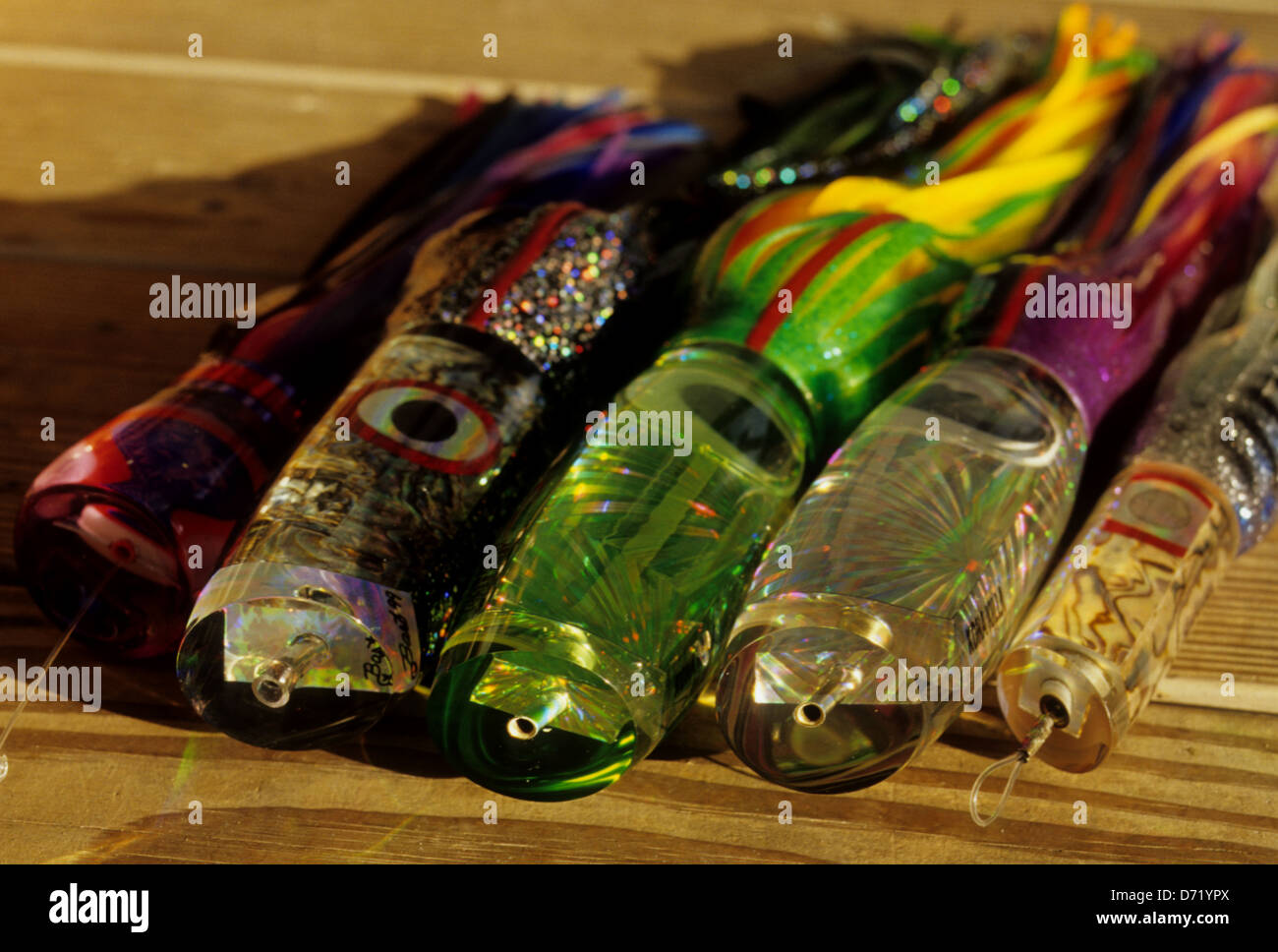 Trolling lures used for offshore and deep sea fishing near Port Aransas ...