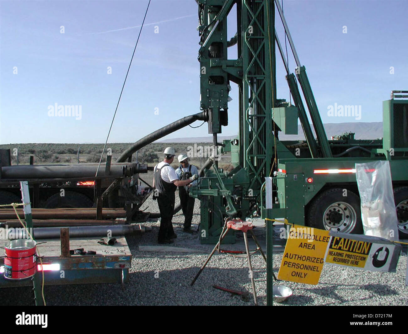 Borehole drilling at the Hanford Site is used to monitor groundwater ...