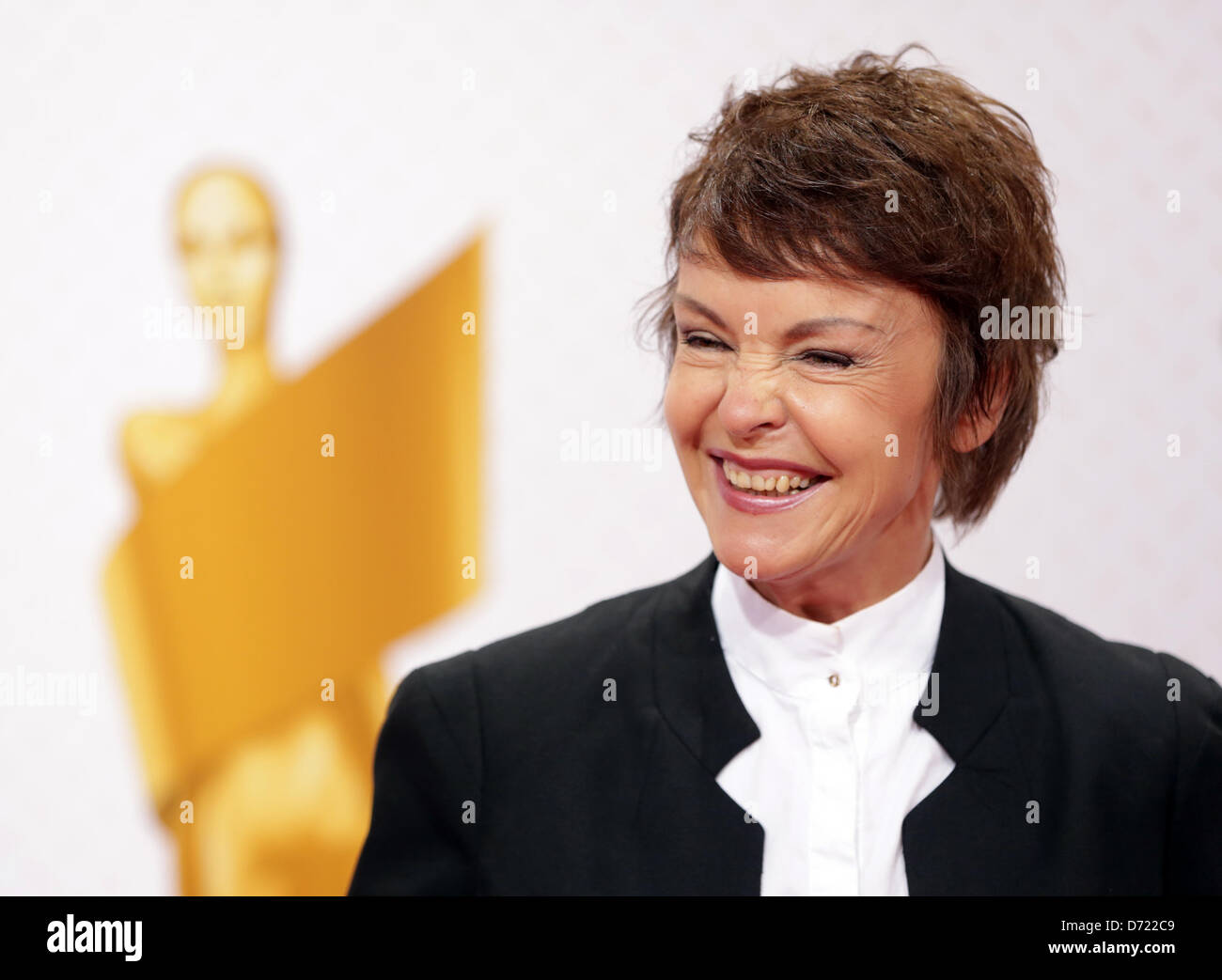 Berlin, Germany, 26 April 2013. Actress Katrin Sass arrives to the ...