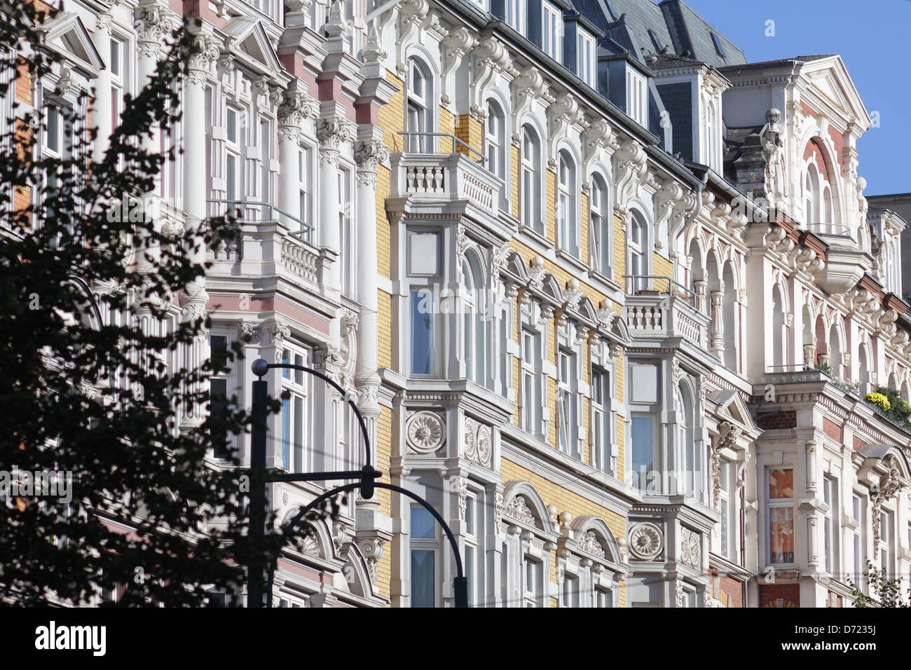 Magdeburg, Germany, in old buildings Gruenderzeit style at ...