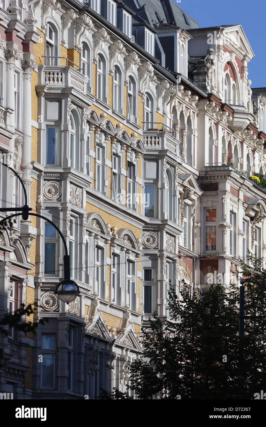 Magdeburg, Germany, in old buildings Gruenderzeit style at ...