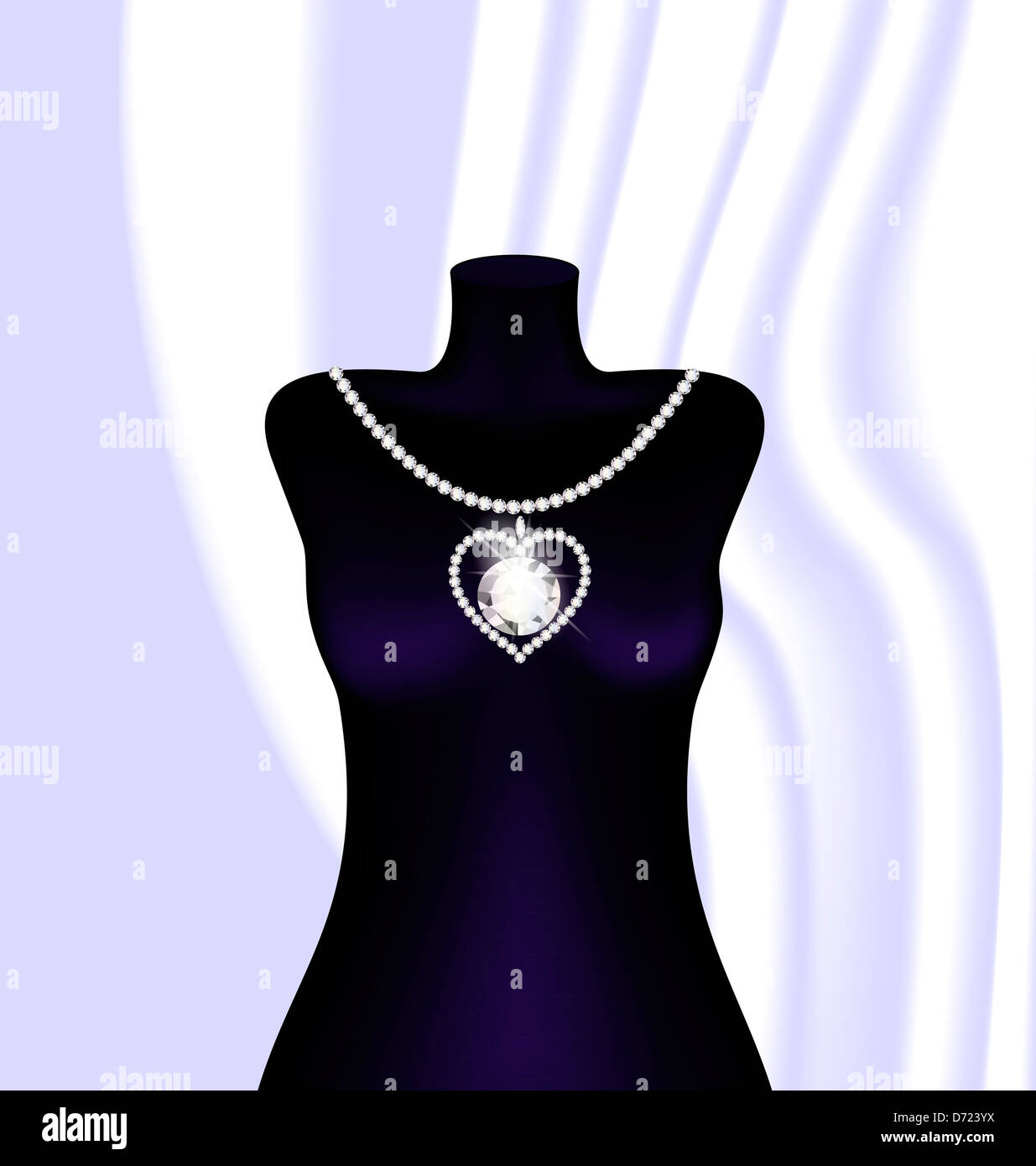 Dark blue necklace hi-res stock photography and images - Alamy