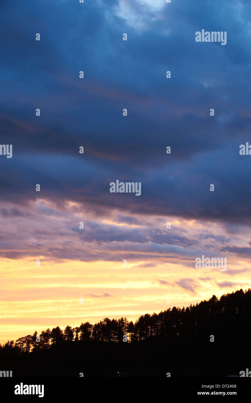 Colorful clouds above Dharamsala, Northern India Stock Photo - Alamy