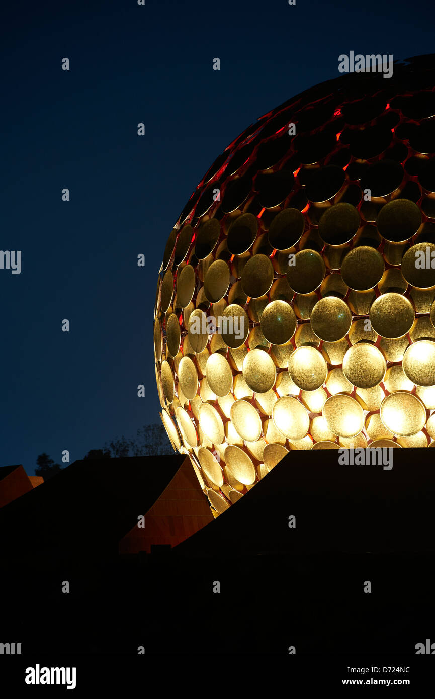 Auroville Matrimandir Stock Photos & Auroville Matrimandir Stock Images ...