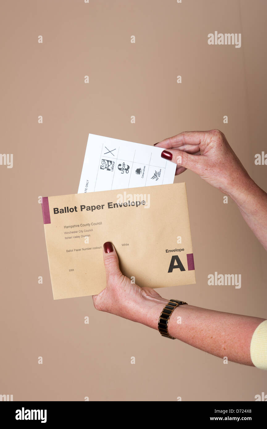 Ballot paper envelope hi-res stock photography and images - Alamy