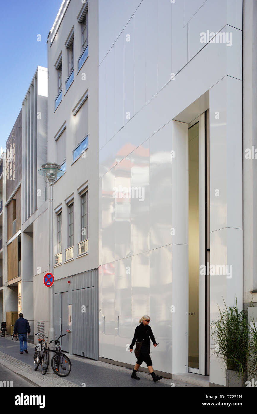 Berlin, Germany, buildings with no windows facing the street in the ...