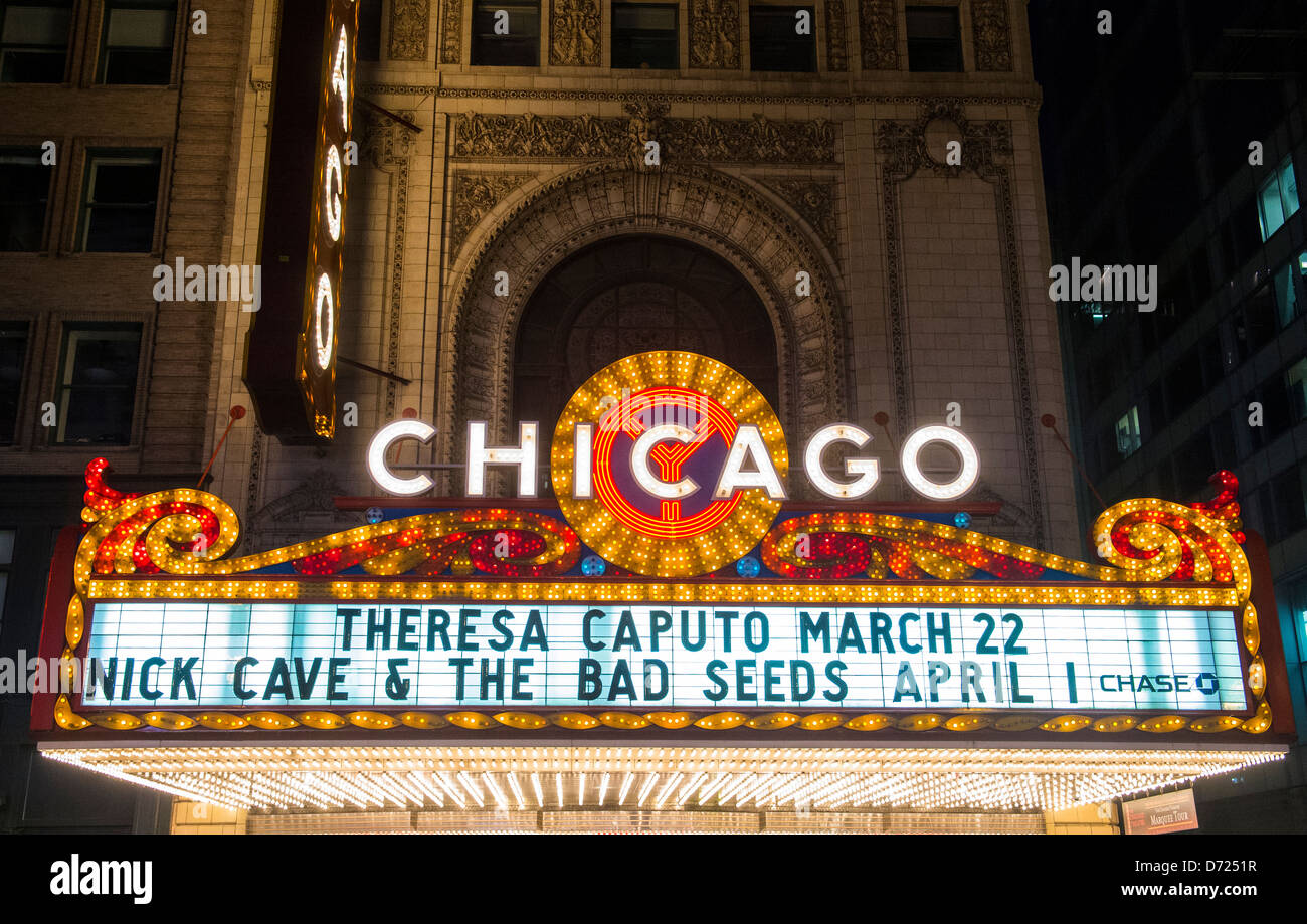 Chicago Theater Sign High Resolution Stock Photography and Images - Alamy