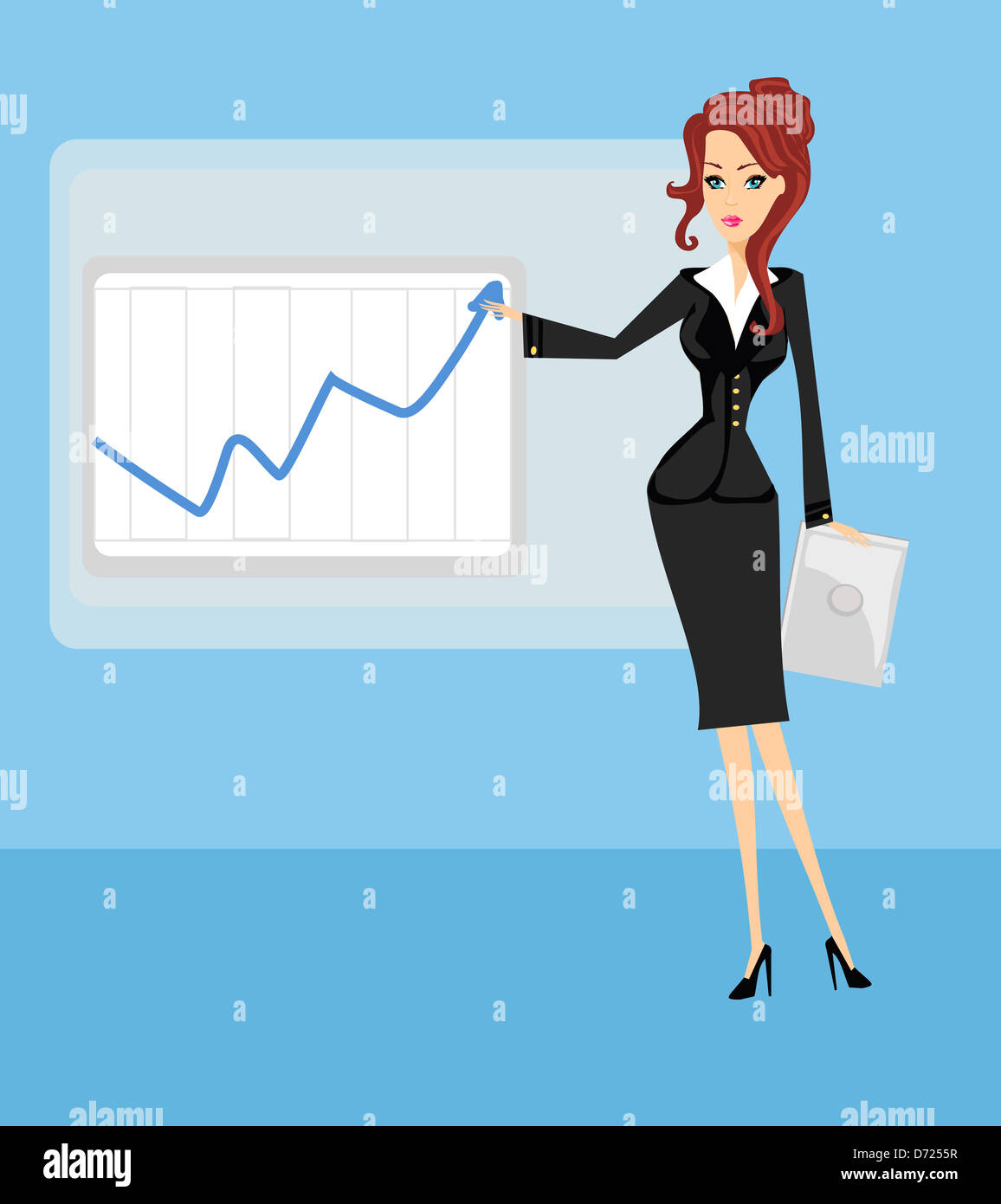Business cartoon successful sales growth hi-res stock photography and ...