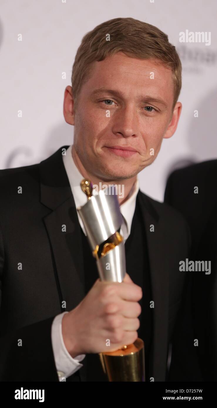 German actor Matthias Schweighoefer receives the viewers' choice award ...